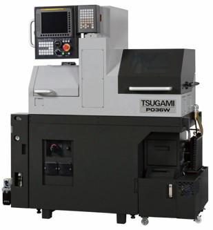 Tsugami P036W 6-Axis Split Slide Swiss CNC Lathe - Tsugami America