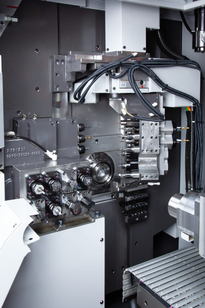 Tsugami SS327-III-5AX 32 mm, B-axis Swiss Type CNC Lathe - Tsugami America