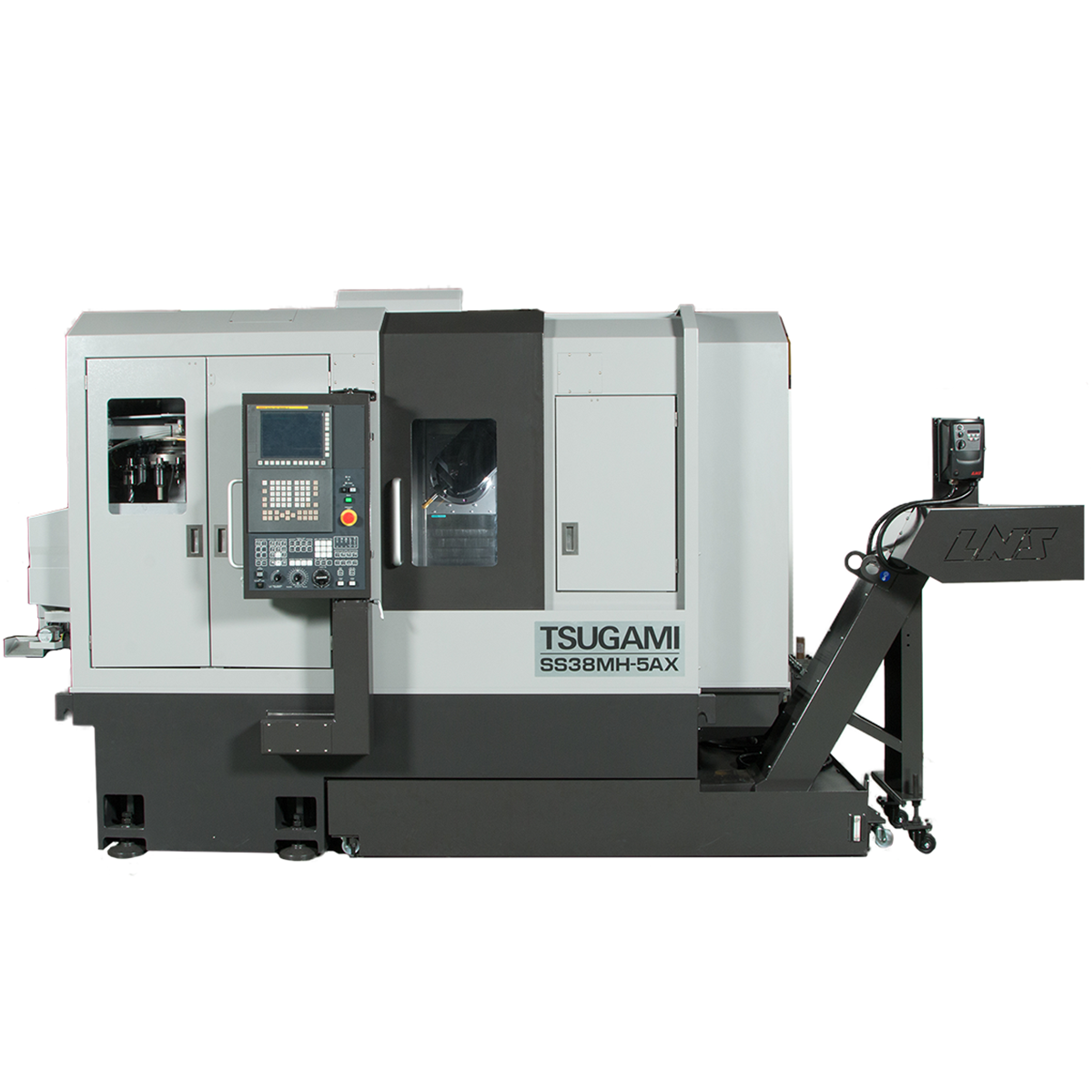 Tsugami SS38MH-5AX 38 mm, B-Axis Sliding Headstock Lathe - Tsugami America